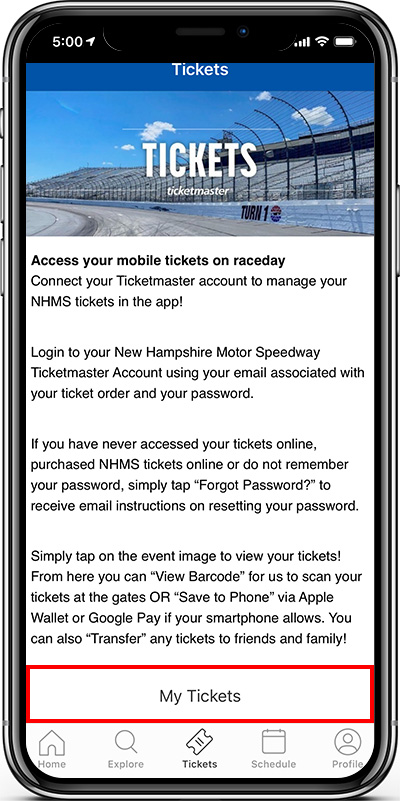 Mobile Tickets Step-by-Step | Tickets | NHMS